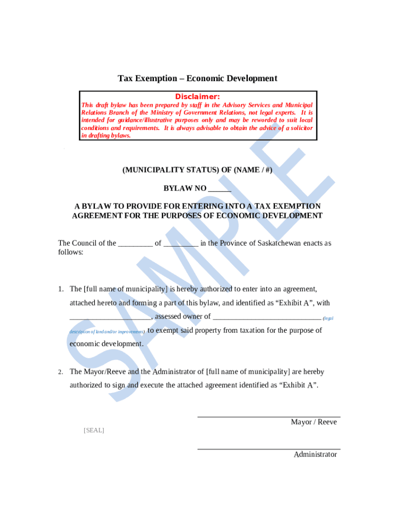 Tax-Certificates-Sample-Bylaw - NET Doc Template | pdfFiller