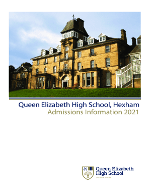 Fillable Online Queen Elizabeth's High School: Home Fax Email Print ...