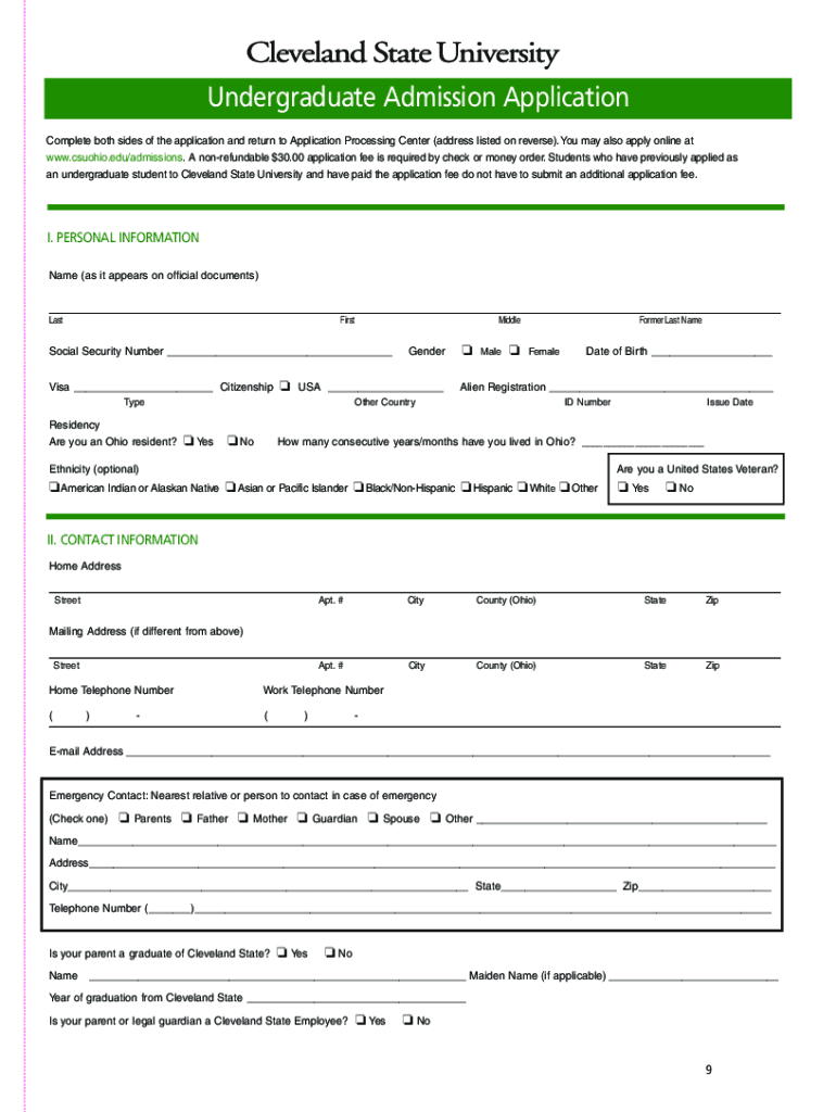 Fillable Online mycsu csuohio Forms - Columbus State University Fax Email Print - pdfFiller
