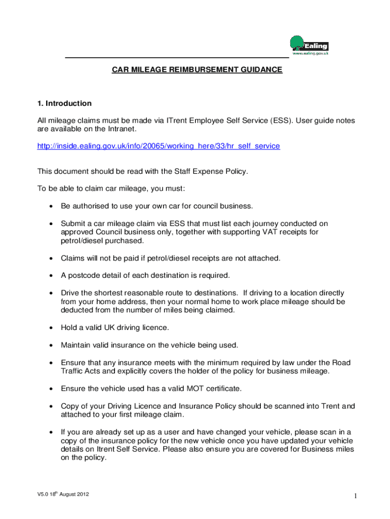 Fillable Online HR Travel Expenses Claims ESS User Guide Fax Email ...