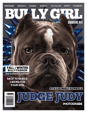 Fillable Online BULLY GIRL MAGAZINE American Bully Kennel Farms - dogs ...