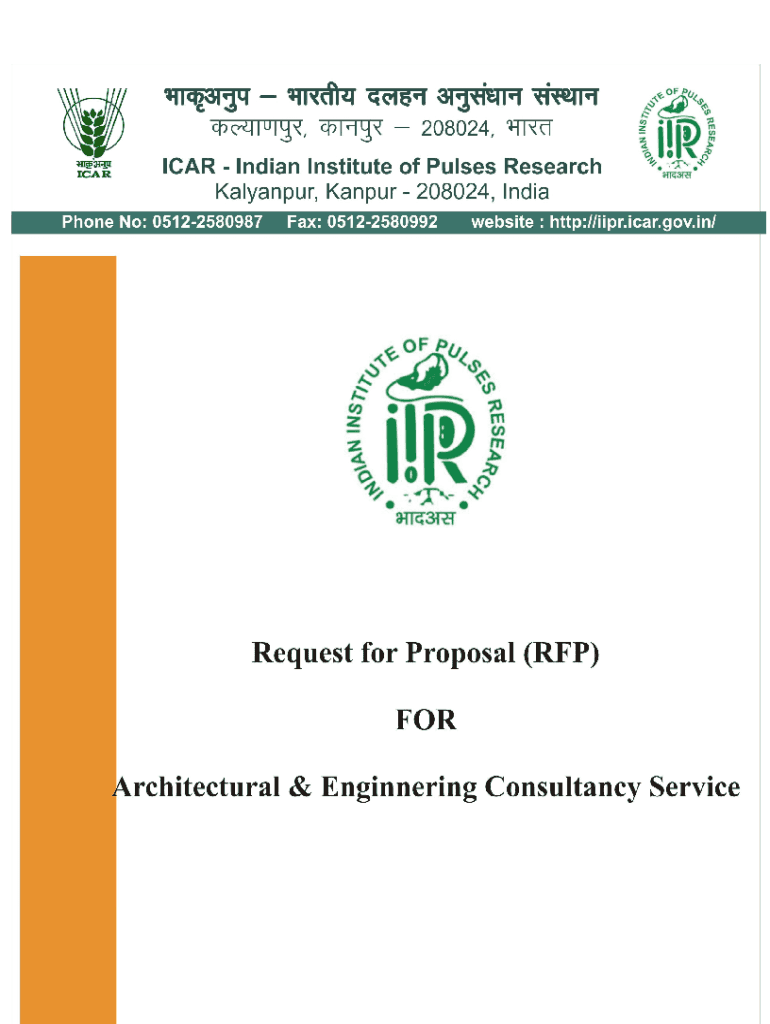 Fillable Online Request for Proposal (RFP) Architectural Services for ...