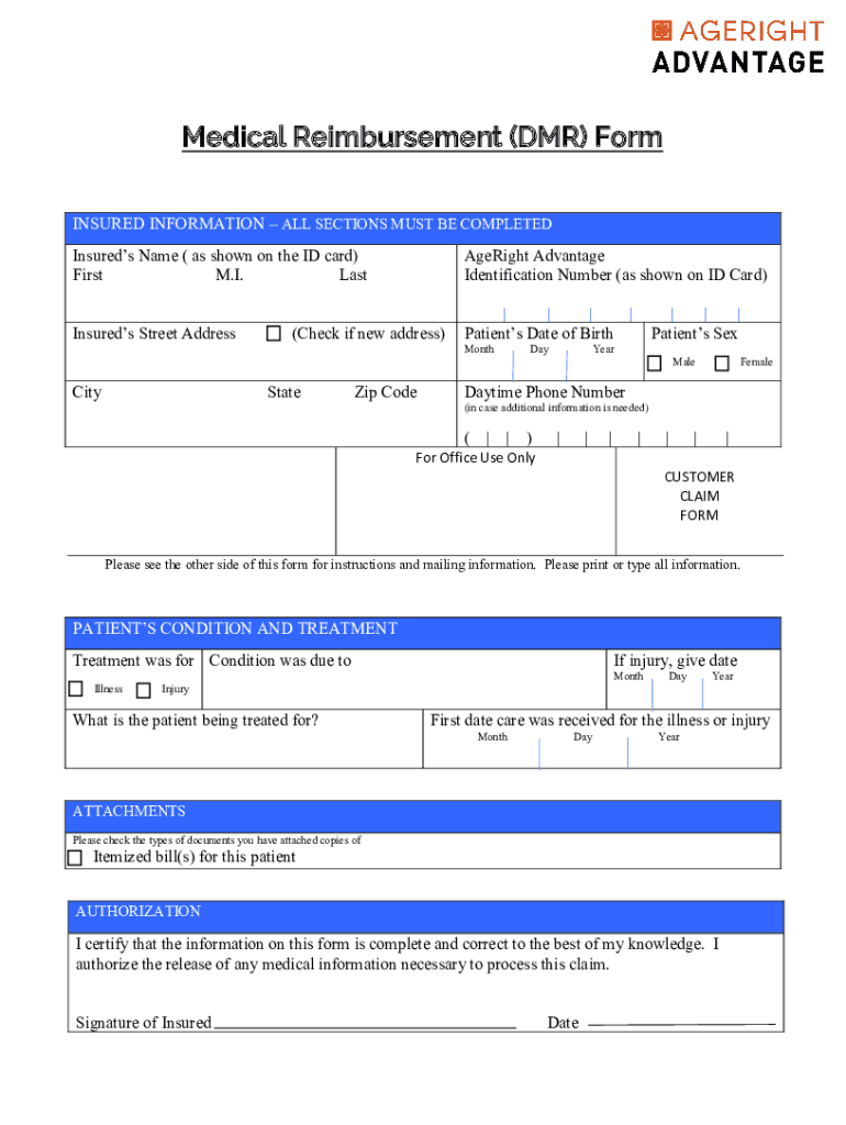 Fillable Online state health plan benefits claim form medicare ...
