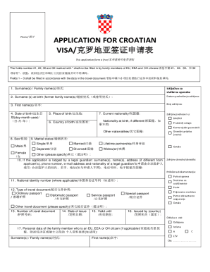 Fillable Online Your Next Visa To Visit Croatia - The Visa Application ...
