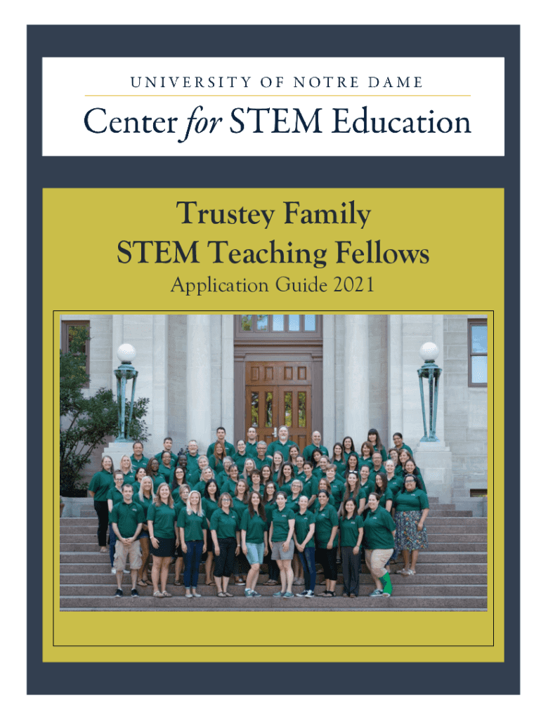 Fillable Online Trustey Family STEM Teaching Fellows - Center for STEM Education Fax Email Print ...