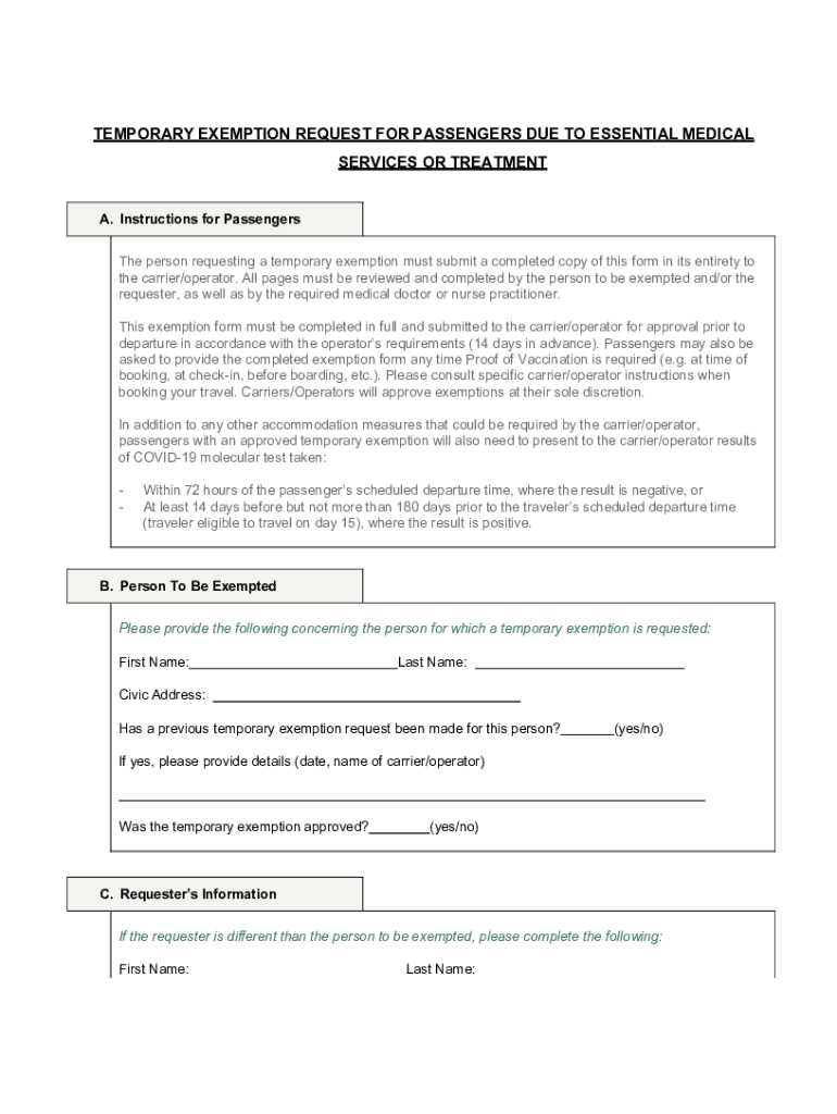 Fillable Online Essential-Medical-Services-or-Treatment-Exemption-Form.pdf Fax Email Print ...