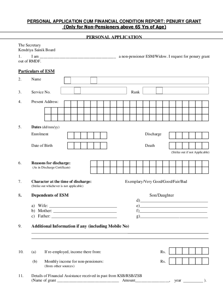 Fillable Online Download FormsThe Official Website of Sainik Welfare ...