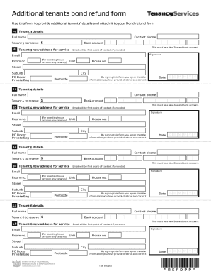 Fillable Online Bond refund form: Fill out & sign online Fax Email ...