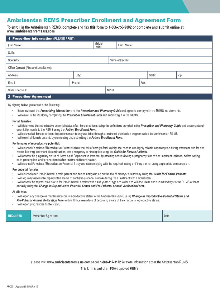 Fillable Online 1 Prescriber Information (PLEASE PRINT) Fax Email Print - pdfFiller