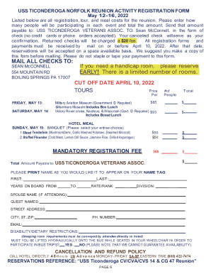 Fillable Online society of the 5th division activity registration form Fax Email Print - pdfFiller