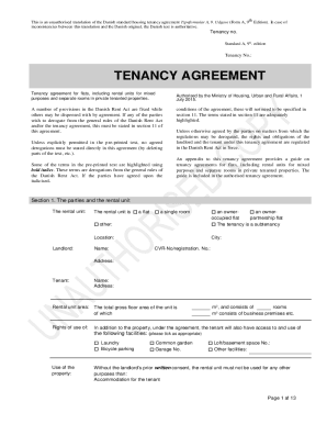 Fillable Online RESIDENTIAL TENANCY AGREEMENT - CBS Fax Email Print ...