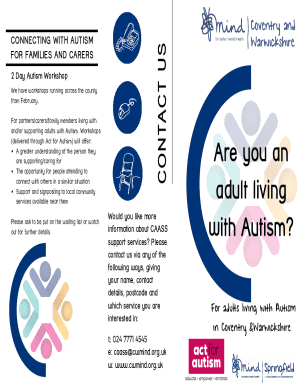 Fillable Online Code of Practice on the Delivery of Autism Services ...