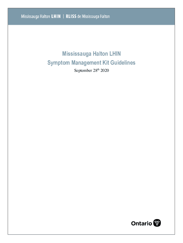 Fillable Online Palliative Symptom Management Kit Order Form Fax Email ...
