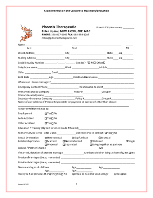 Fillable Online Phoenix Id# (office Use Only) Fax Email Print - Pdffiller
