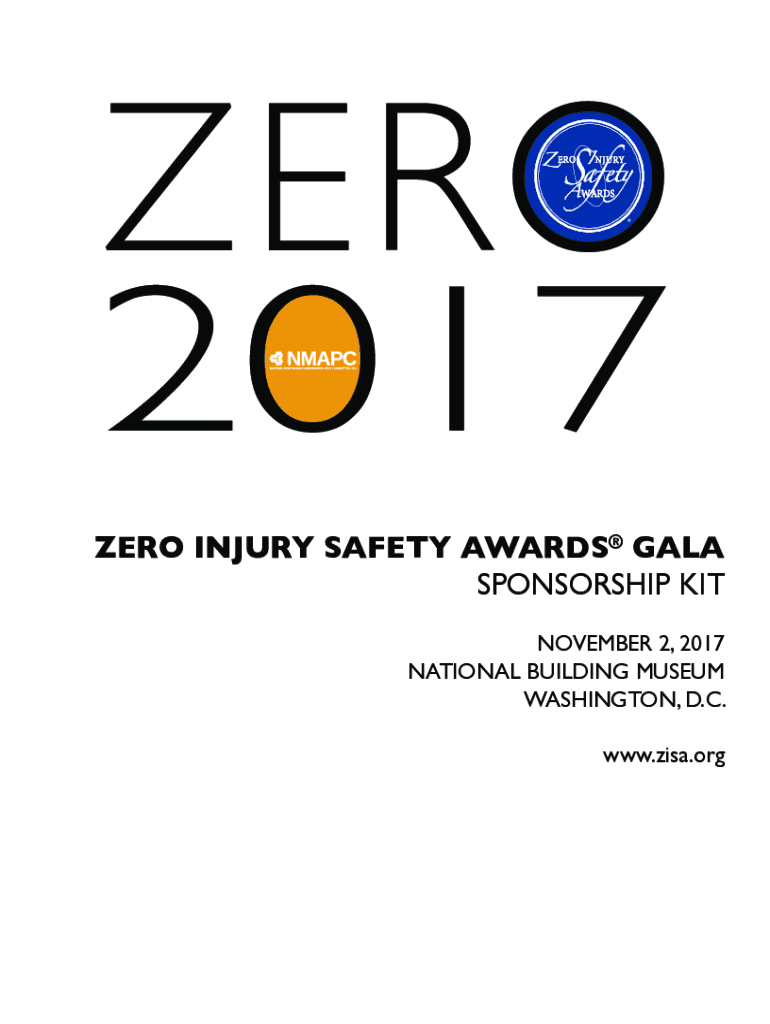 Fillable Online 22nd Annual Zero Injury Safety AwardsGala - NMAPC Fax ...