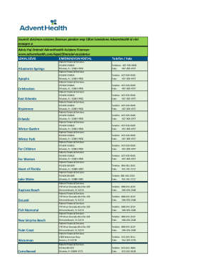 Fillable Online Financial Assistance Application Form - AdventHealth ...
