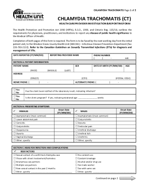 Fillable Online WHO guidelines for the treatment of Chlamydia ...