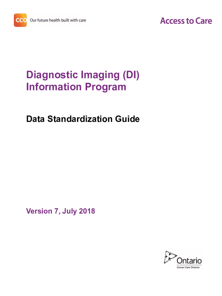 Fillable Online Diagnostic Imaging Common Service Standard (DI CS) Fax Email Print - pdfFiller