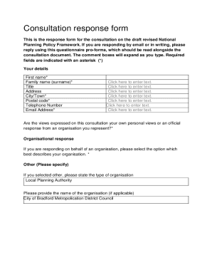 Fillable Online statement of consultation - local plan - Tandridge District Council Fax Email ...