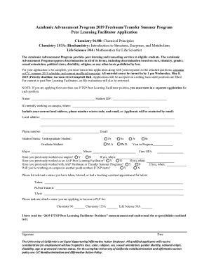 Fillable Online Chemistry 96/88 - Academic Advancement Program Fax ...