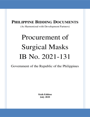 Fillable Online doh gov PHILIPPINE BIDDING DOCUMENTS - DepEd Region ...