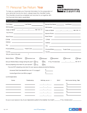 Fillable Online Tax Prep Checklist: Documents to Gather Before Filing ...