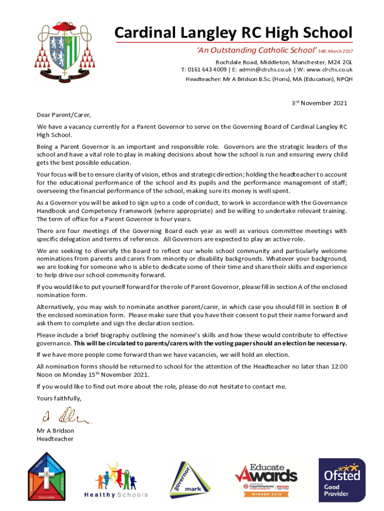 Fillable Online Wellbeing Workshop - Cardinal Langley RC High School ...