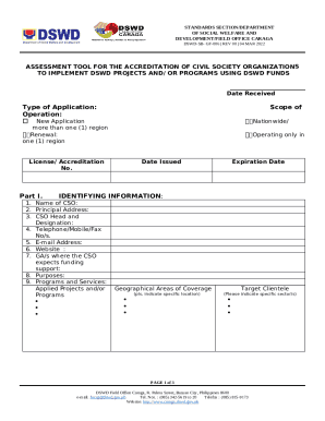 dswd-sb-gf-006 assessment tool for the accreditation of civil ... Doc ...