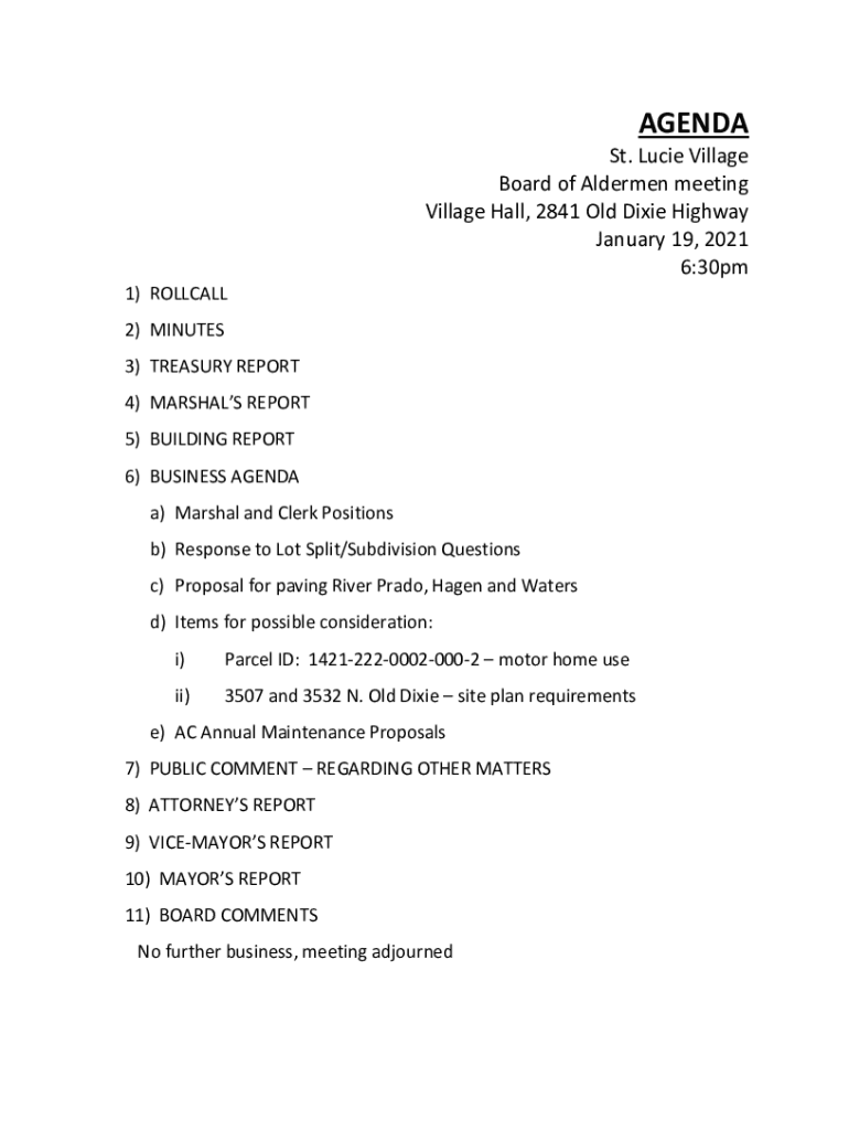 Fillable Online City of Port St.Lucie - Calendar Fax Email Print ...