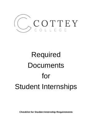 Internship Checklist and Agreement - cgspitt.edu Doc Template | pdfFiller