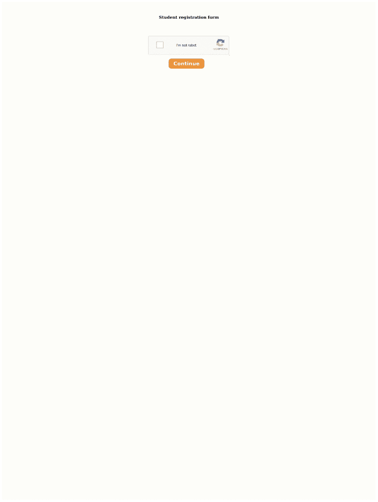 Fillable Online Student registration form. Student registration form ...