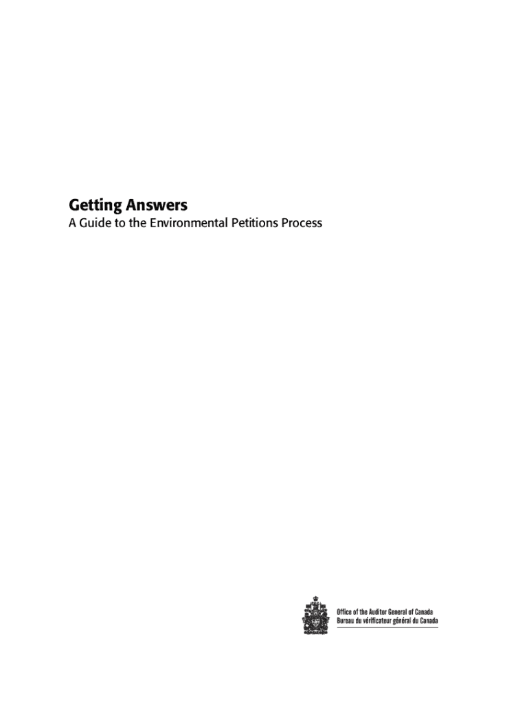 Fillable Online publications gc Getting AnswersA Guide to the ...