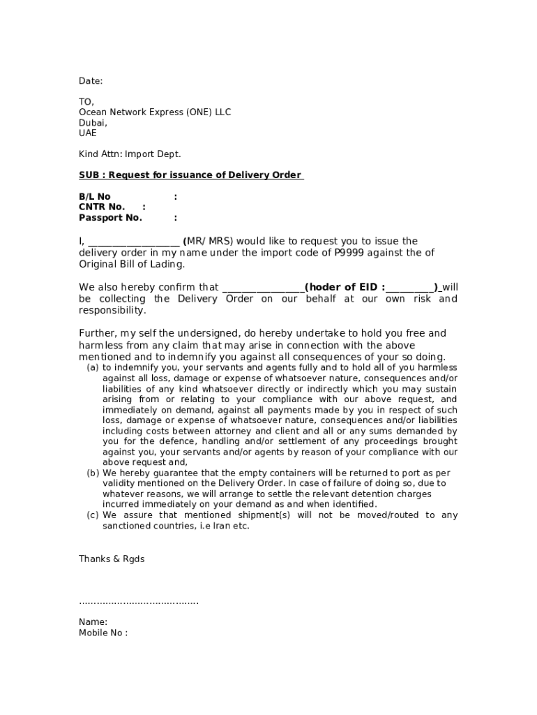 Personal Authorization DO req letter at.docx - ONE Doc Template | pdfFiller