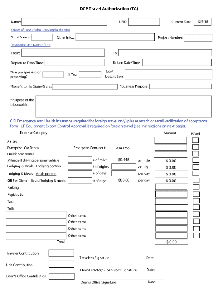 Fillable Online my dcp ufl DCP PCard Request Form Fax Email Print - pdfFiller