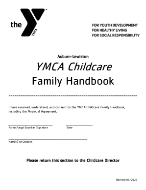 Fillable Online YMCA Childcare - Family Handbook Fax Email Print ...