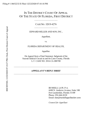 Fillable Online CASE NO. 1D19-4276 - Florida Courts Fax Email Print ...