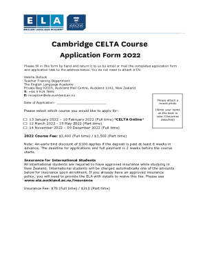 Fillable Online The CELTA Certificate Course - Teaching House Fax Email ...