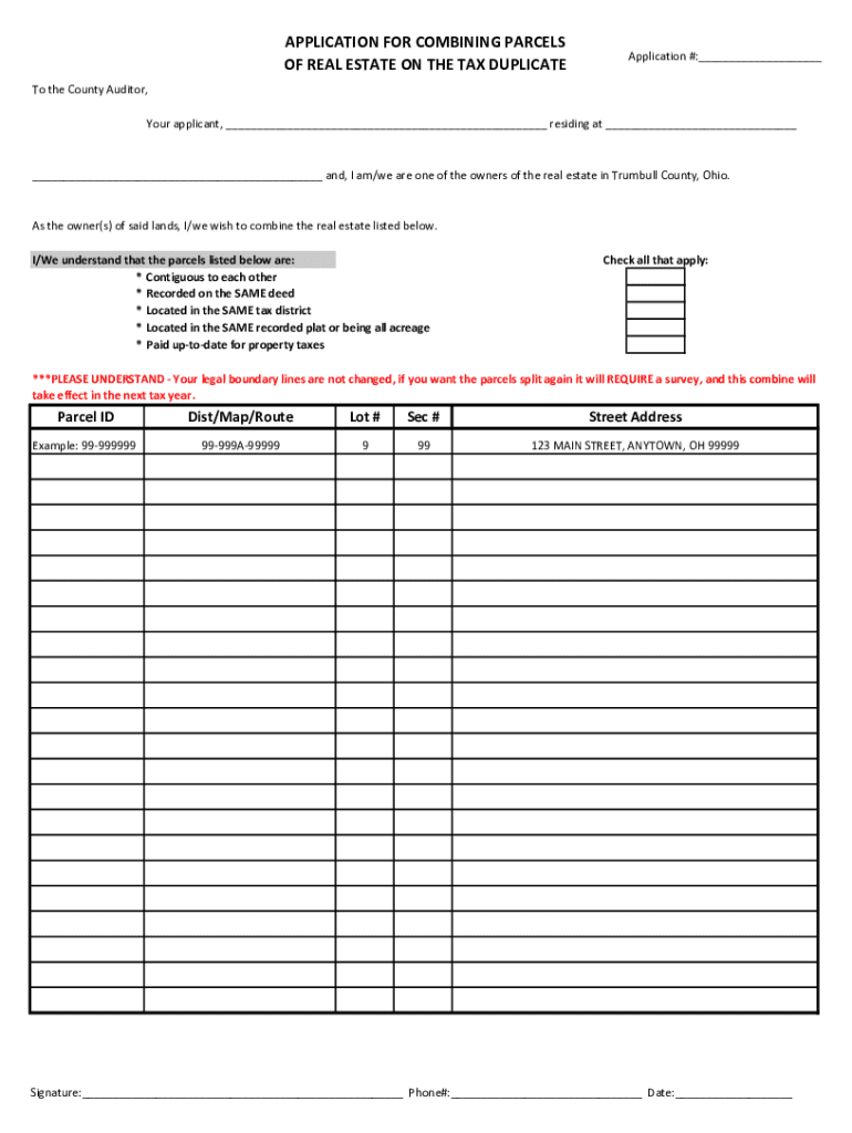 Fillable Online Combination Request Form - Navajo County Fax Email Print - pdfFiller