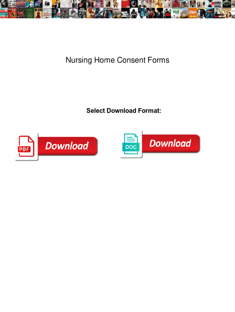 Fillable Online Nursing Home Consent Forms. Nursing Home Consent Forms ...