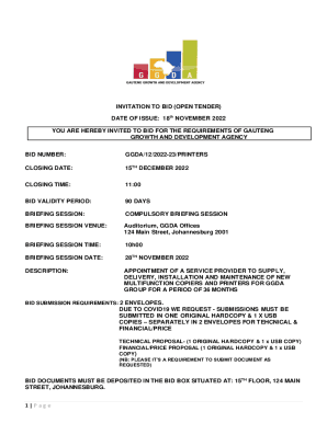 Fillable Online Tender Adverts - Gauteng Growth and Development Agency ...