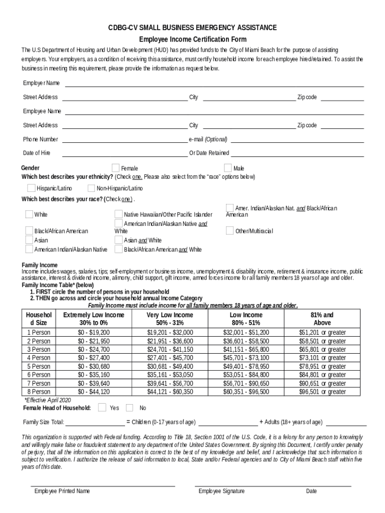 Employee Income Certification - GO Smart Doc Template | pdfFiller