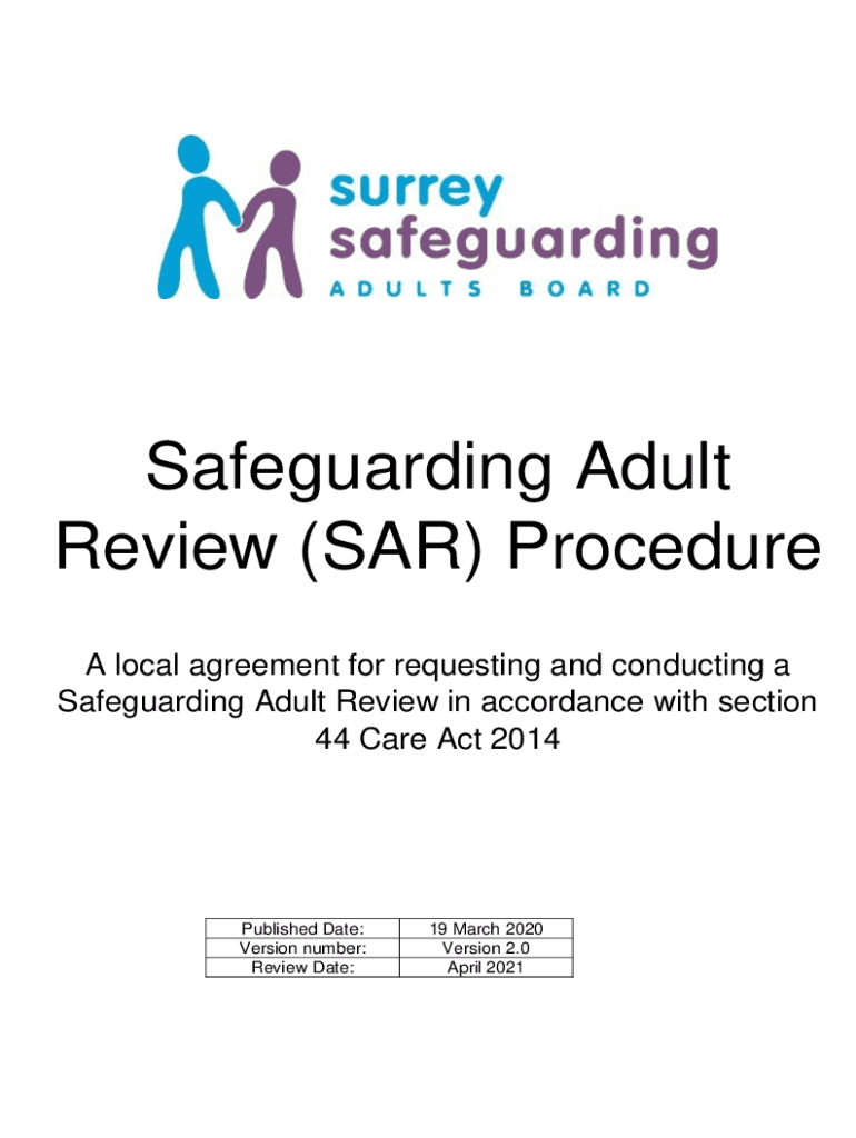 Fillable Online Safeguarding Adult Review (SAR) Procedure Fax Email Print - pdfFiller