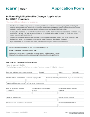 Fillable Online HBCF Builder Eligibility/Profile Change Application ...
