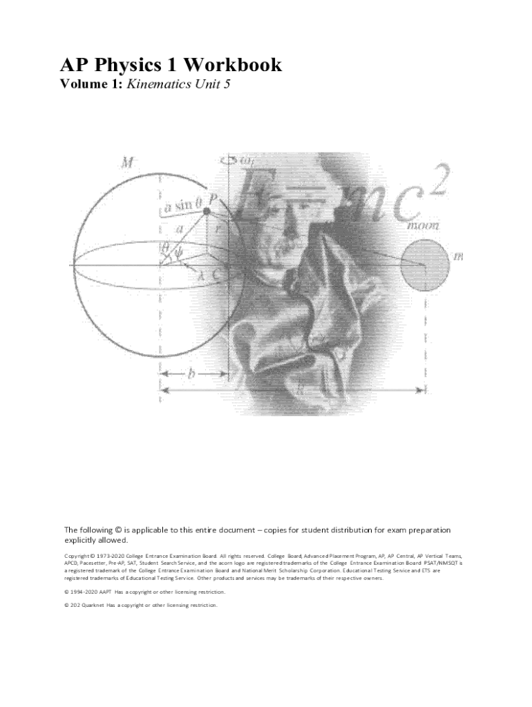 Fillable Online AP Physics 1 Workbook (Digital!) - STEM Teacher Inspiration - Fax Email Print ...