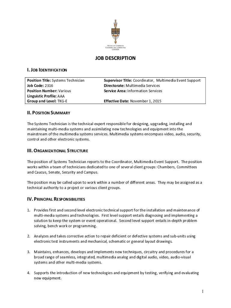Fillable Online The Job Identification Section Of The Job Description fillable-online-the-job-identification-section-of-the-job-description