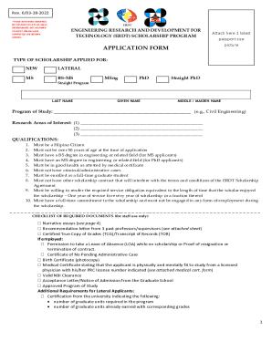 Fillable Online APPLICATION FORM - CLSU College of Engineering Fax ...
