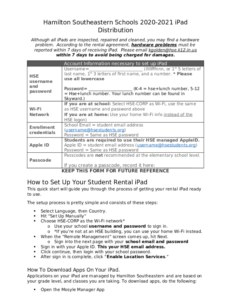 How to Setup your BYOD iPad for School(Required) Doc Template | pdfFiller