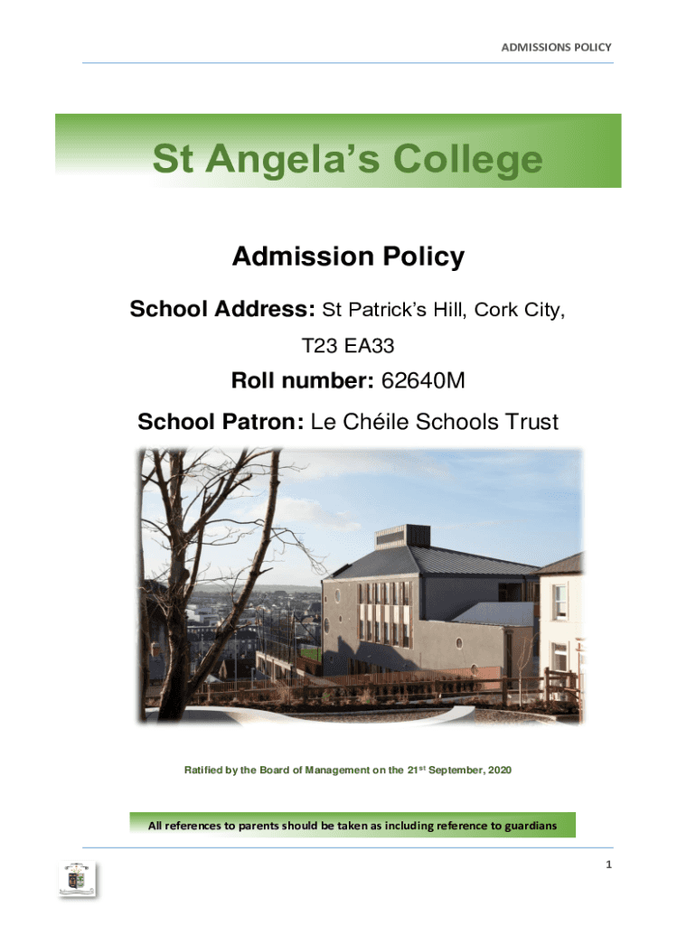 Fillable Online Admission Policy of Le Chile Secondary School ...