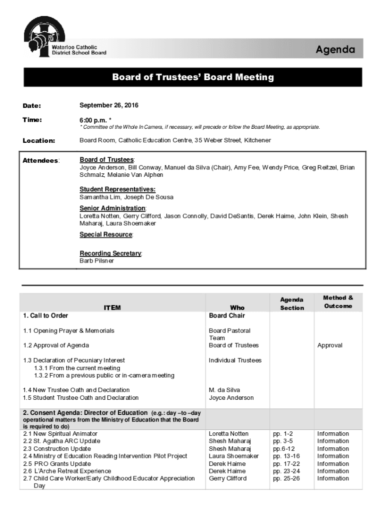 Fillable Online Joyce Anderson, Bill Conway, Manuel da Silva (Chair ...