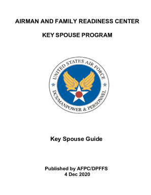 Fillable Online Key Spouse Program - Air Force Personnel Center Fax ...
